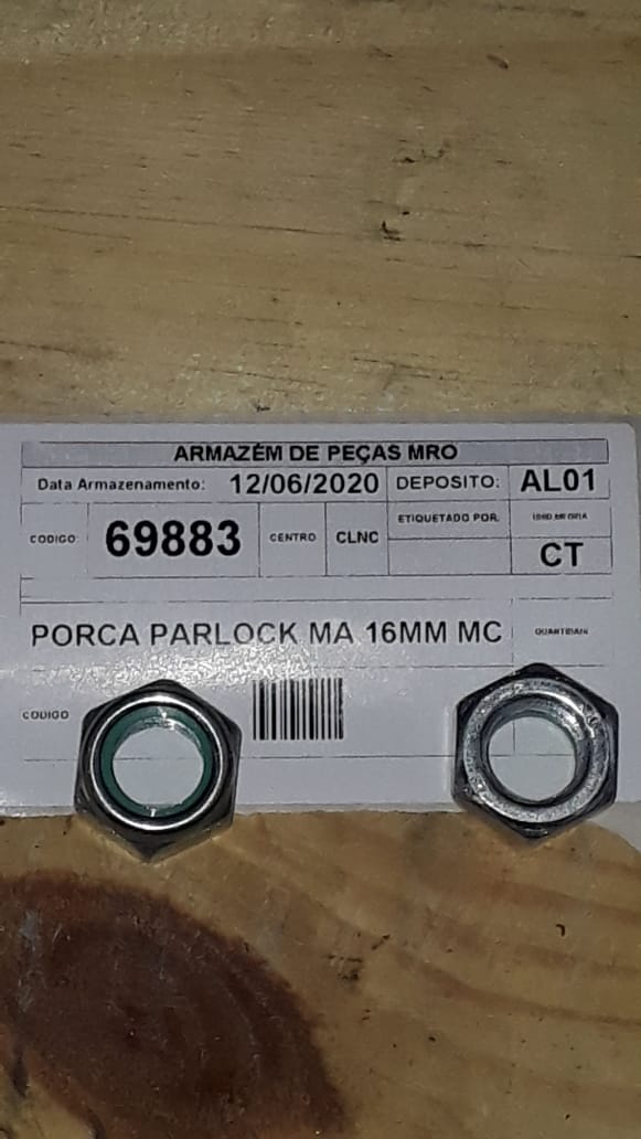 Porca Parlock Ma 16mm Mc Aprox 185 Unidades à venda
